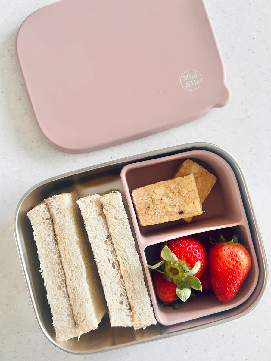 Cuddle Bug & Co Stainless Steel Bento Box | Cherry – www.bebebits.com.au
