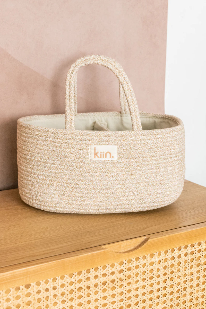 kiin. Cotton Rope Nappy Caddy – www.bebebits.com.au