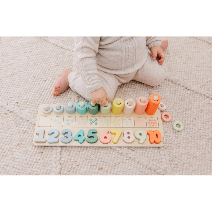bubble Wooden Numbers & Blocks Counting Set – www.bebebits.com.au